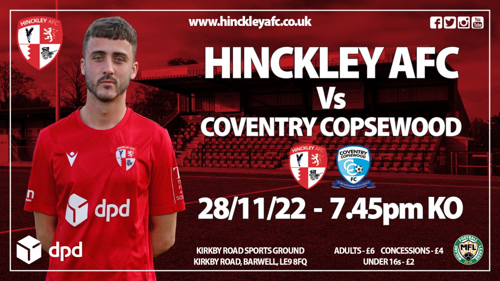 Match Preview: Coventry Copsewood (h) - Hinckley AFC Official